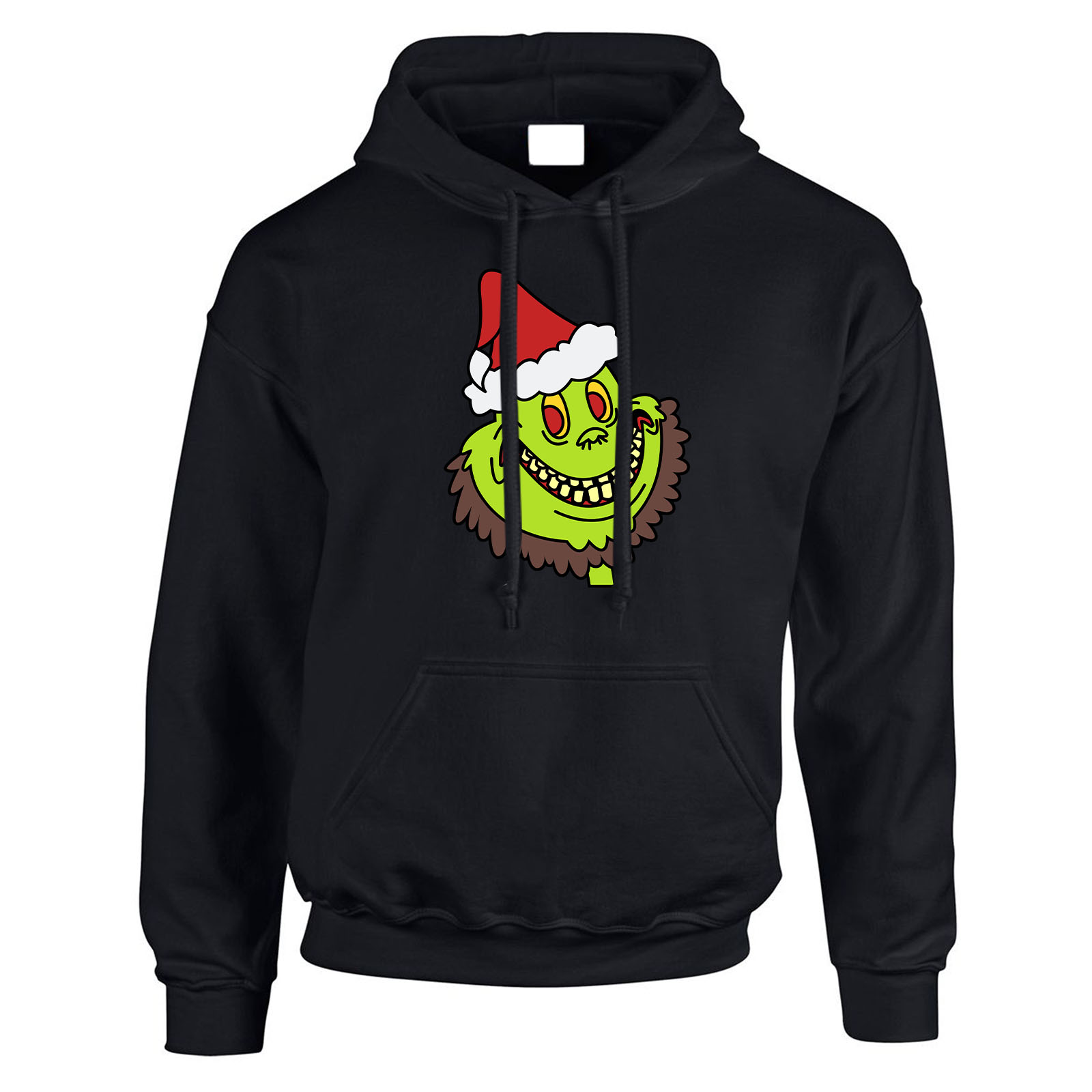 Grinch Mens Hoodie Movie Christmas Santa Hat Jolly Festive Funny Gift ...