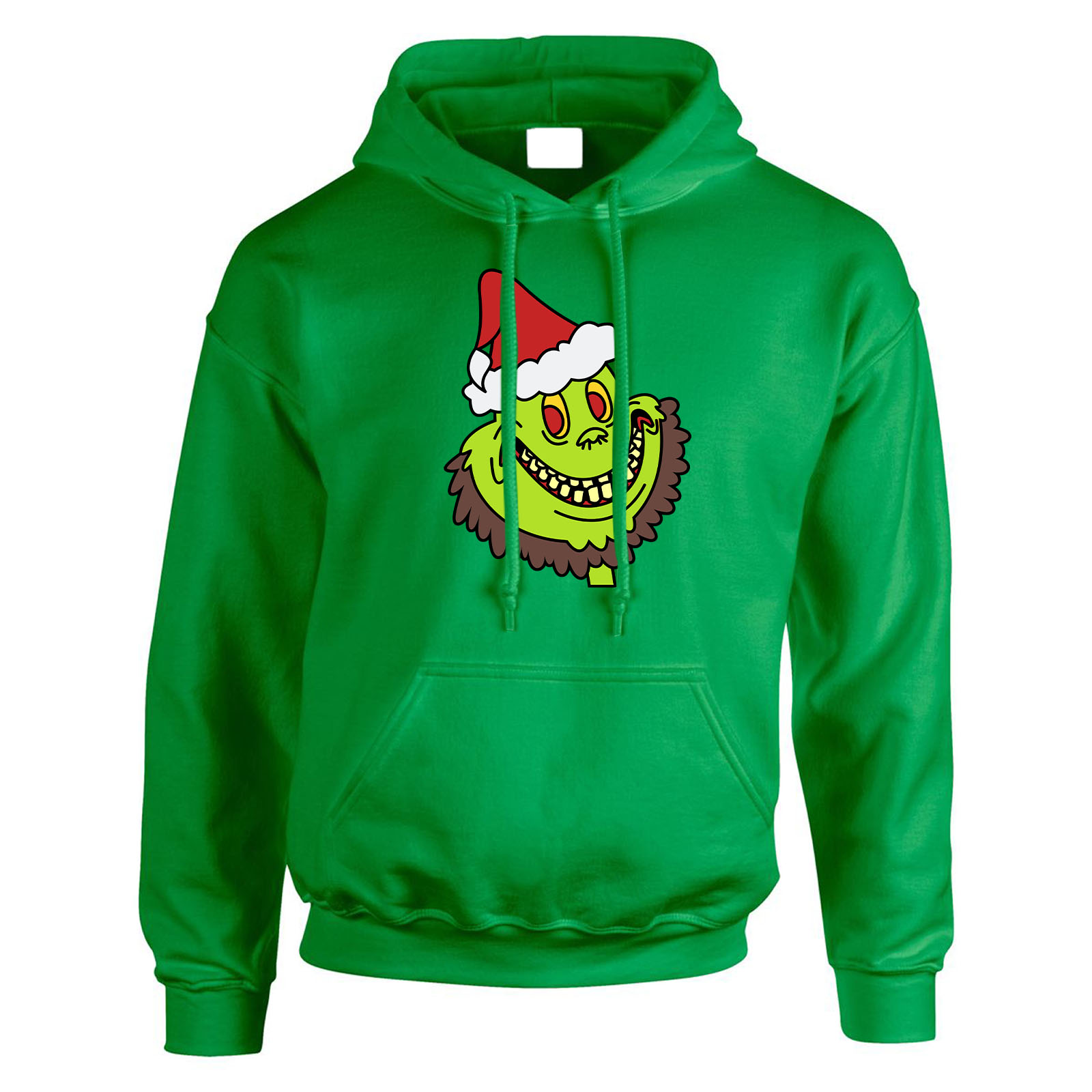 Grinch Mens Hoodie Movie Christmas Santa Hat Jolly Festive Funny Gift ...